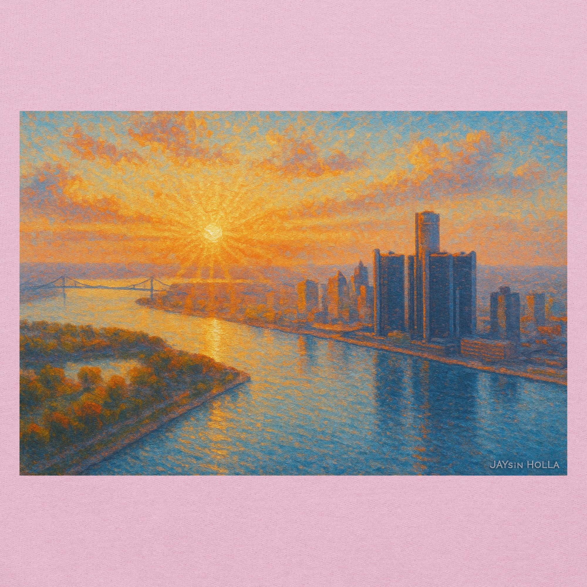 GOOD MORNING DETROIT by JAYSIN HOLLA Unisex Hoodie – 48224 SUPPLY COMPANY